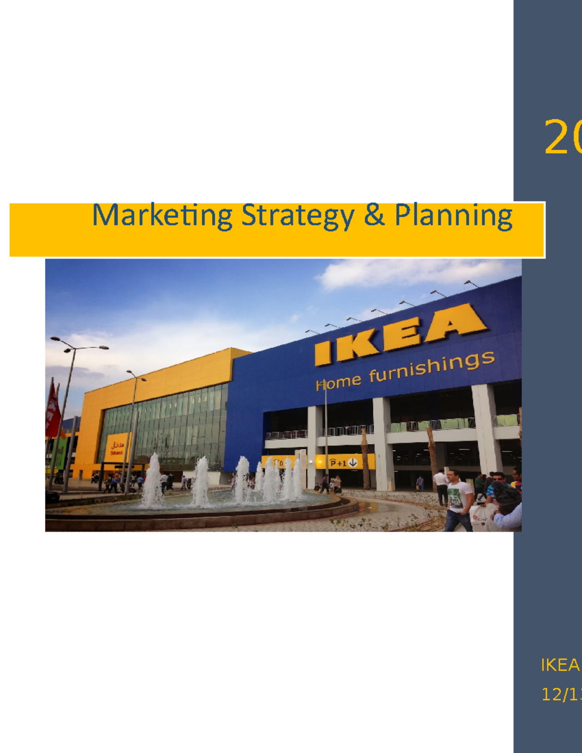 Final draft - International mgt - 20 IKEA 12/ Marketing Strategy ...