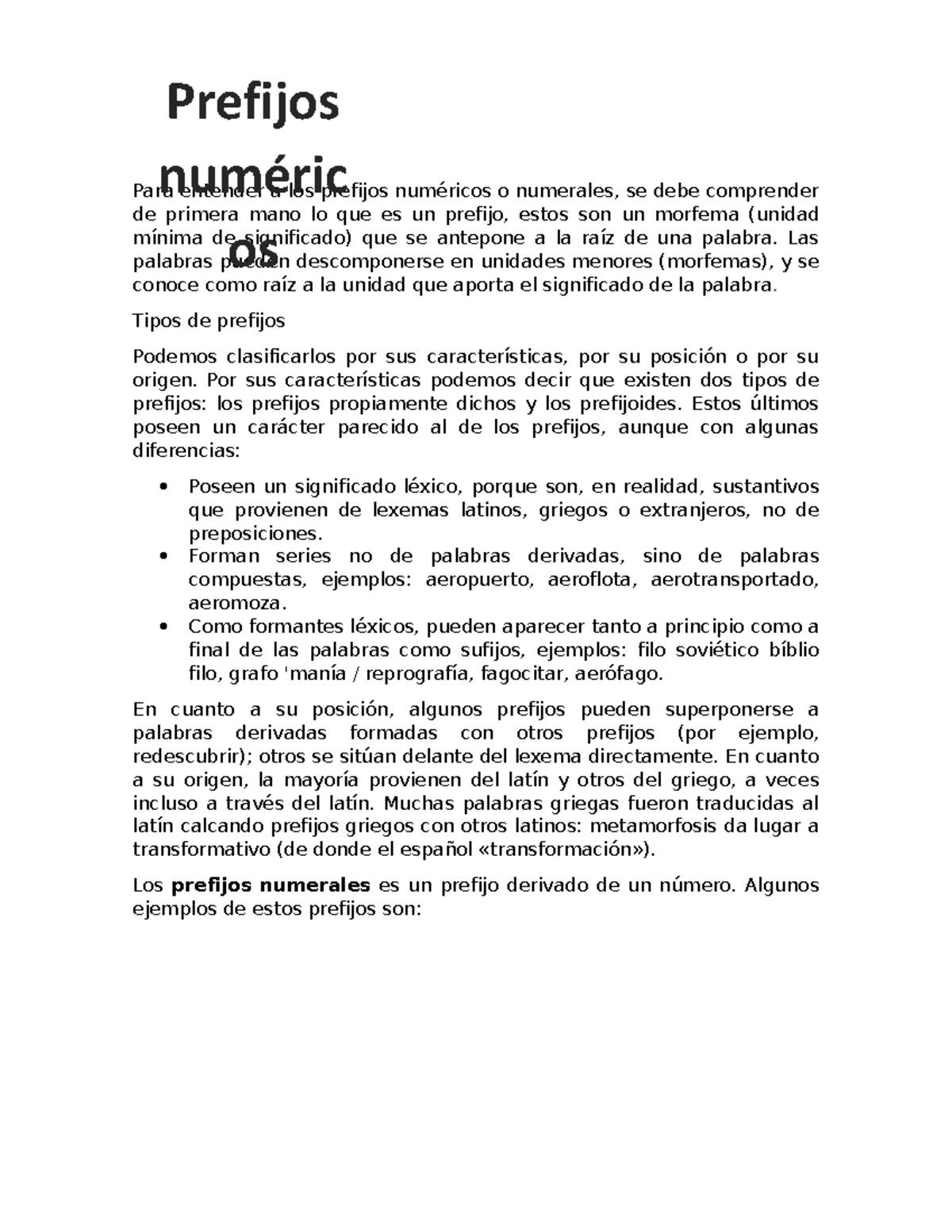 Prefijos Numericos - Esatdistica - Para entender a los prefijos ...