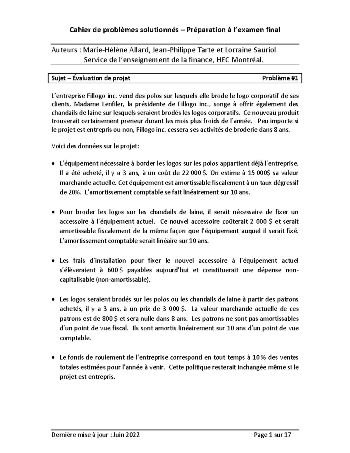 10200 - Cahier de problèmes solutionnés - Final - MAJ Juin 2022 ...