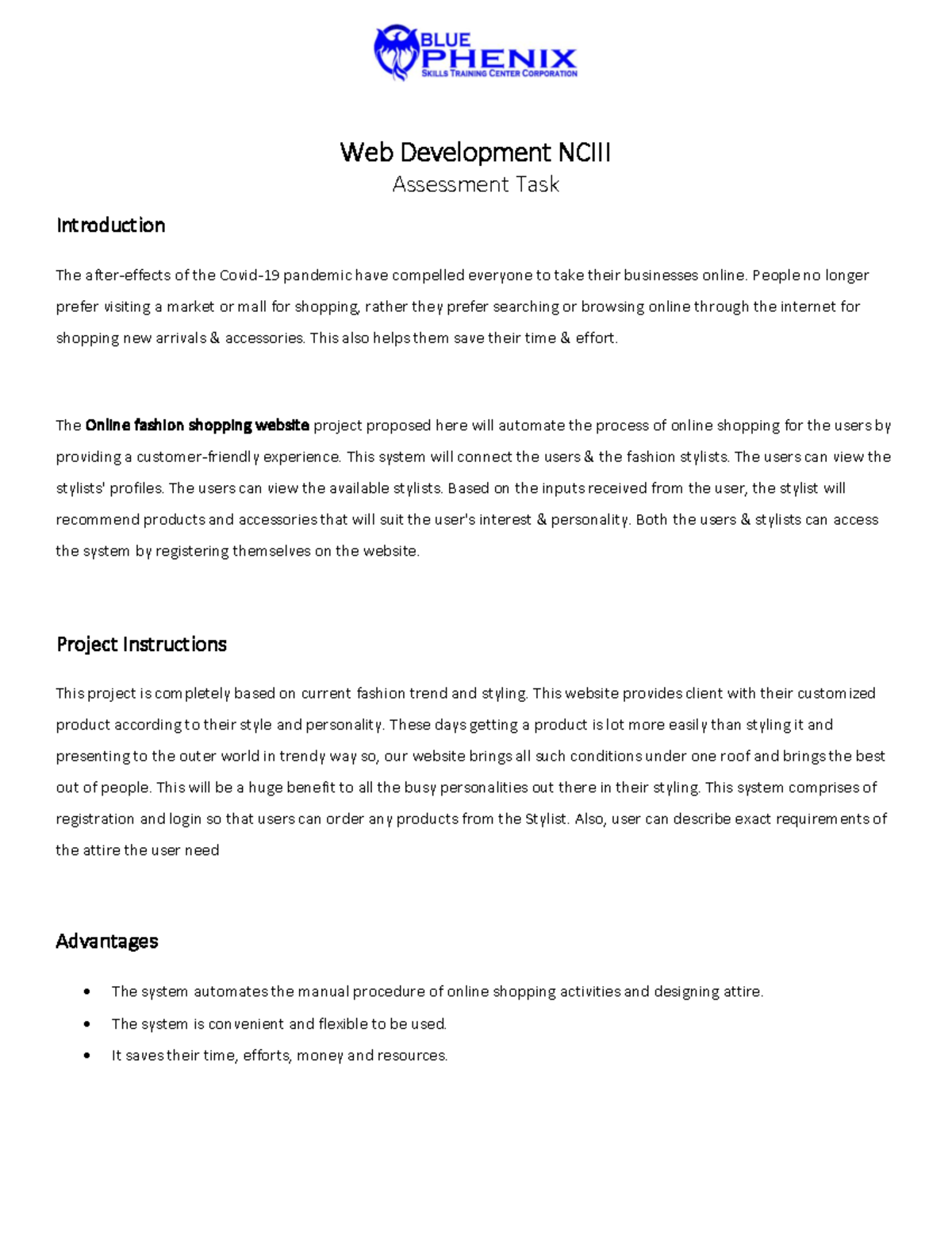 Assessment-Task - asdas - Web Development NCIII Assessment Task ...