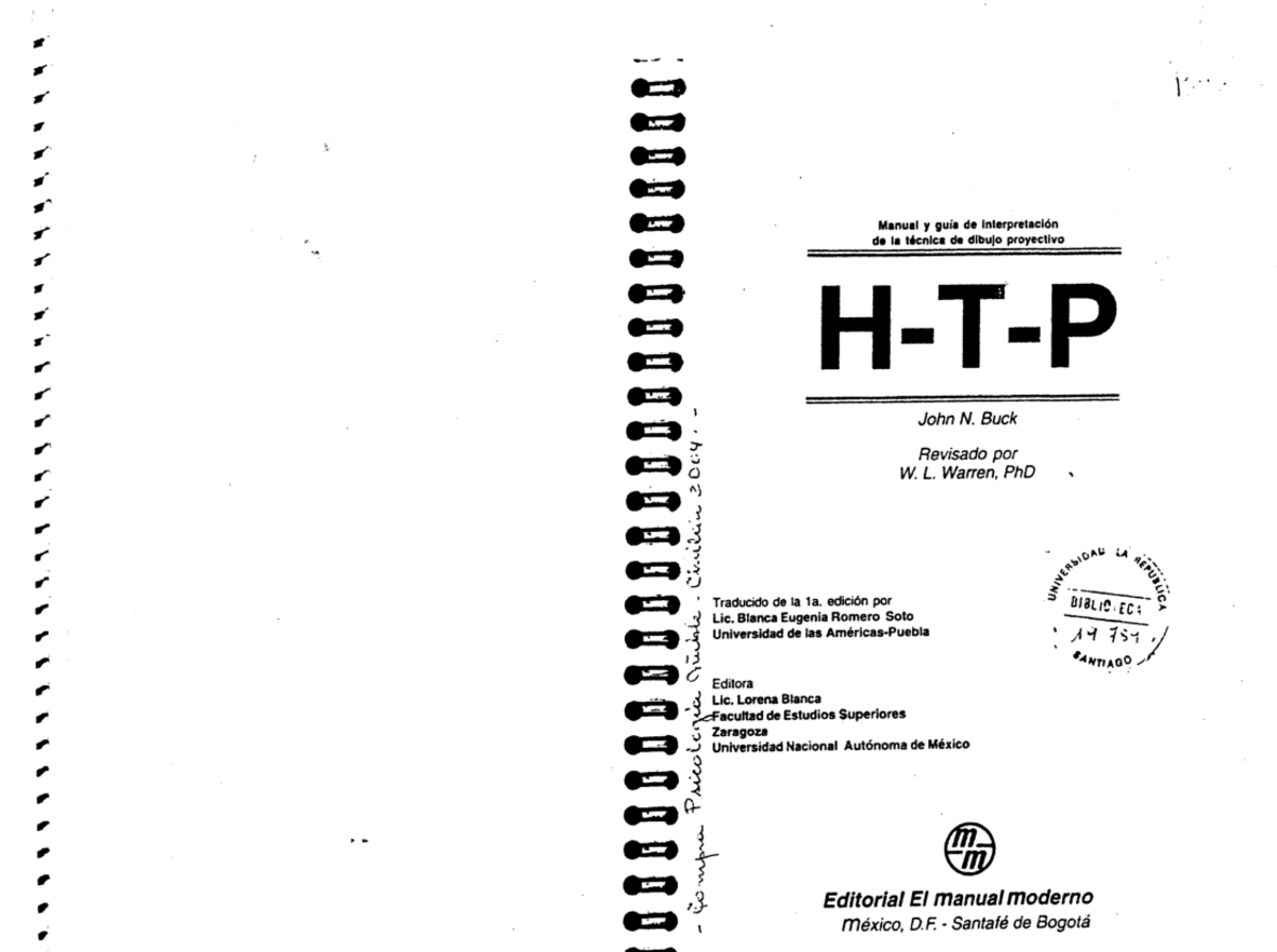 Manual-htp-1 htp-1 Manual Manual Manual - Manual y guia de Interpretación da la técnica de ...