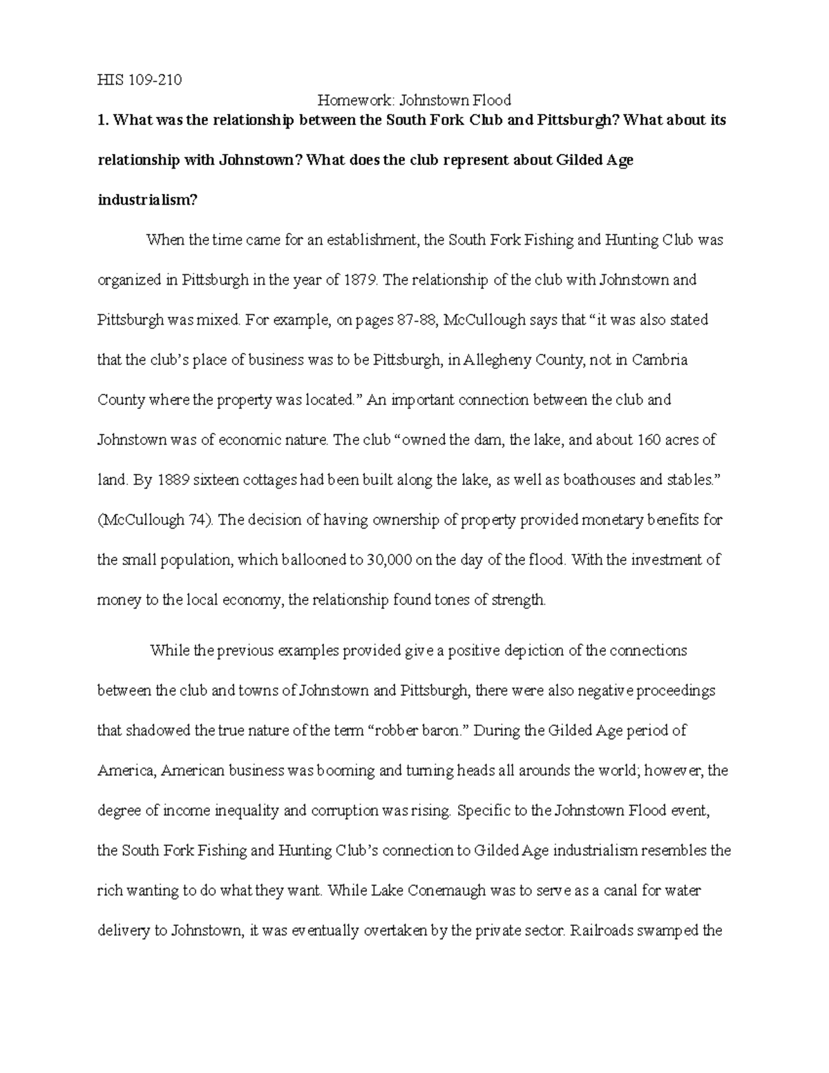 Module 1 HW - Dr. Jennifer McCabe Essay questions based on the book ...