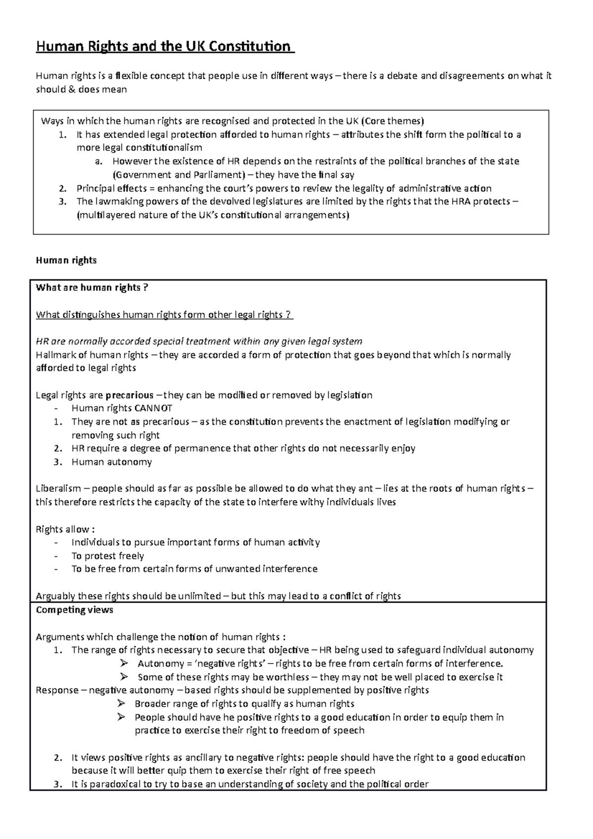 Human Rights and the UK Constitution copy - Human Rights and the UK ...