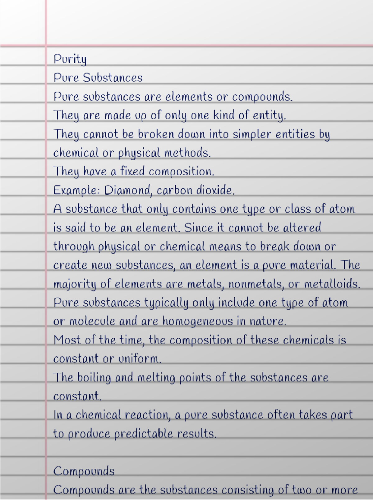 Chemistry class 9 ch 2 - Purity Pure Substances Pure substances are ...