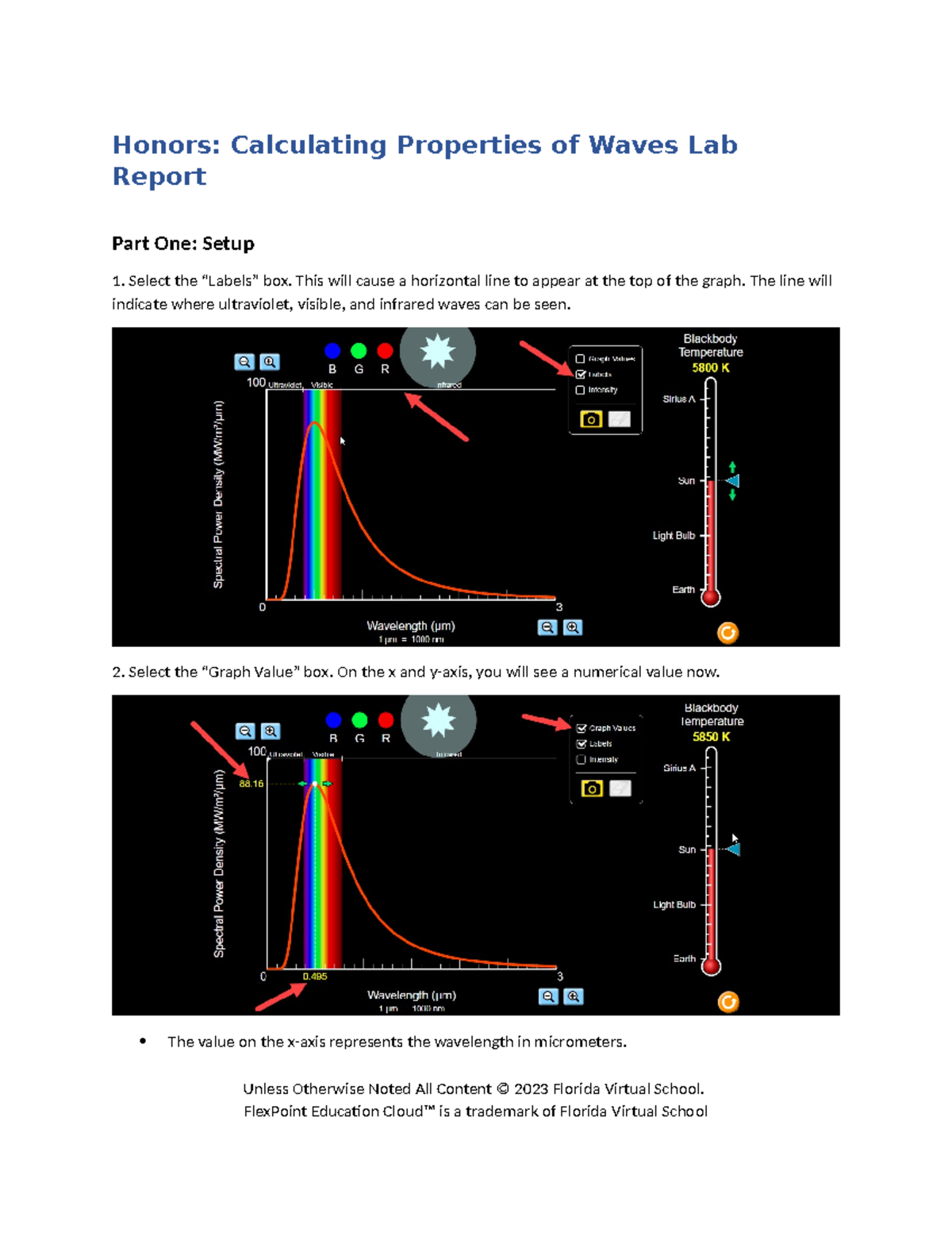 Honors calculating properties of waves lab report 1 - Honors: Calculating Properties of Waves ...