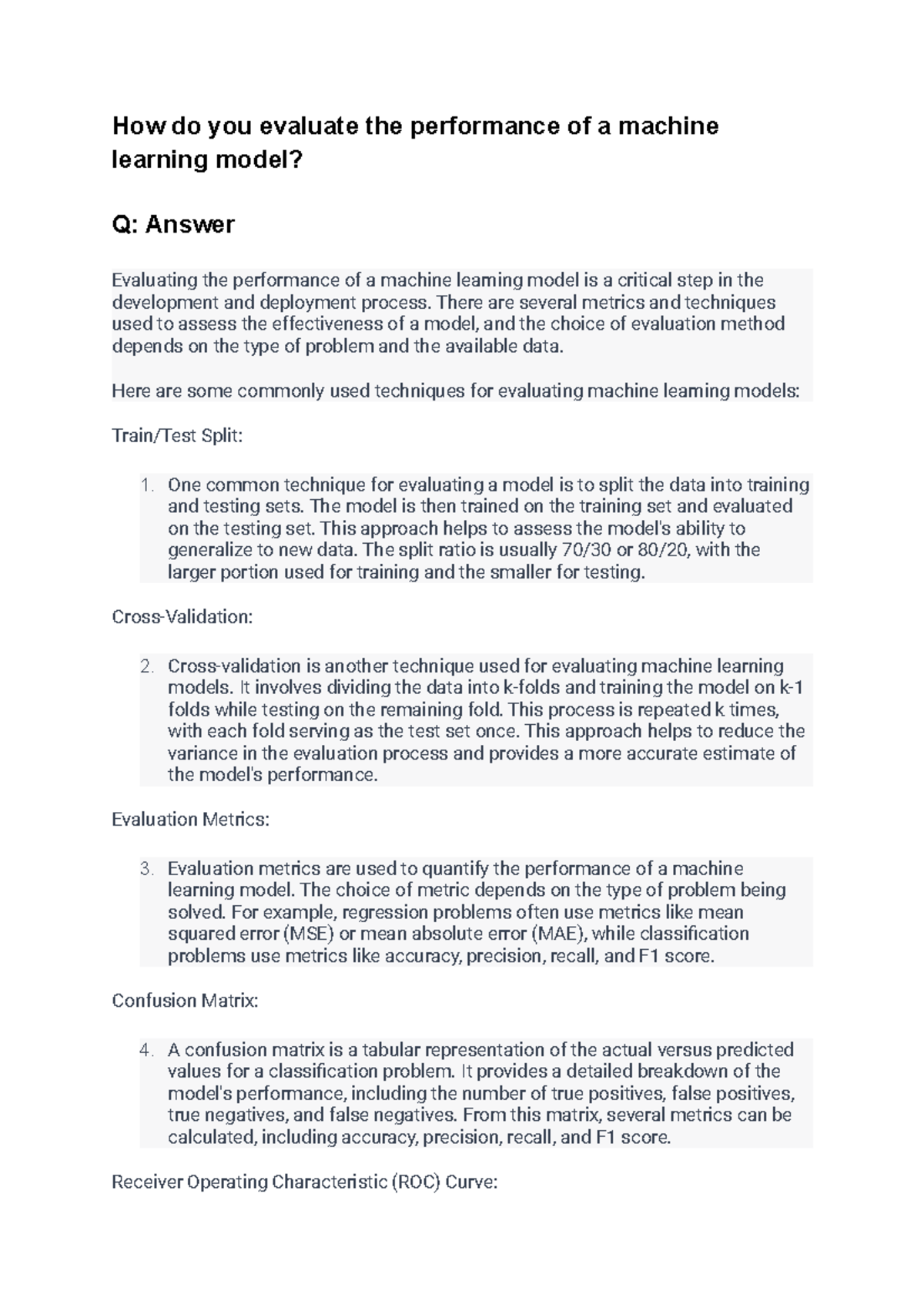 How do you evaluate the performance of a machine learning model - How ...