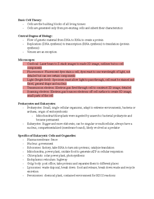 Cell Biology Chapter 17 Notes - The bones and muscles of the cell gives ...