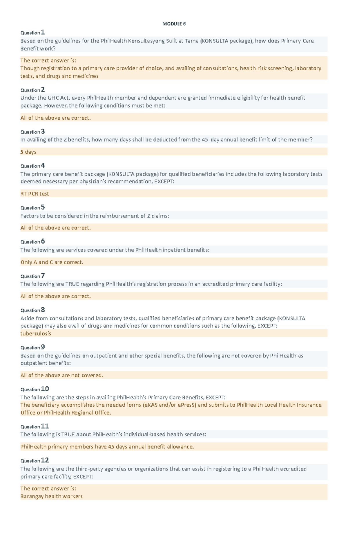 Module-6 - ww htis iwll help you - MODULE 6 Question 1 Based on the ...