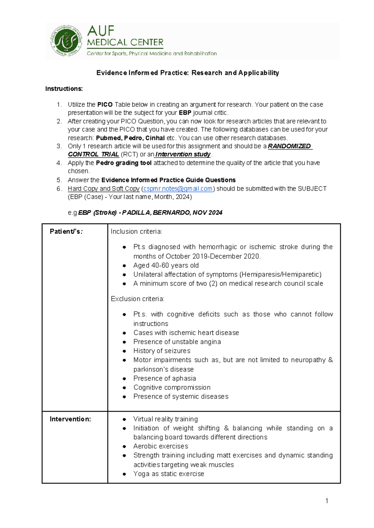 (EBP (R CVA) - DE Jesus, F., TAN, R., August, 2024) - Evidence Informed ...
