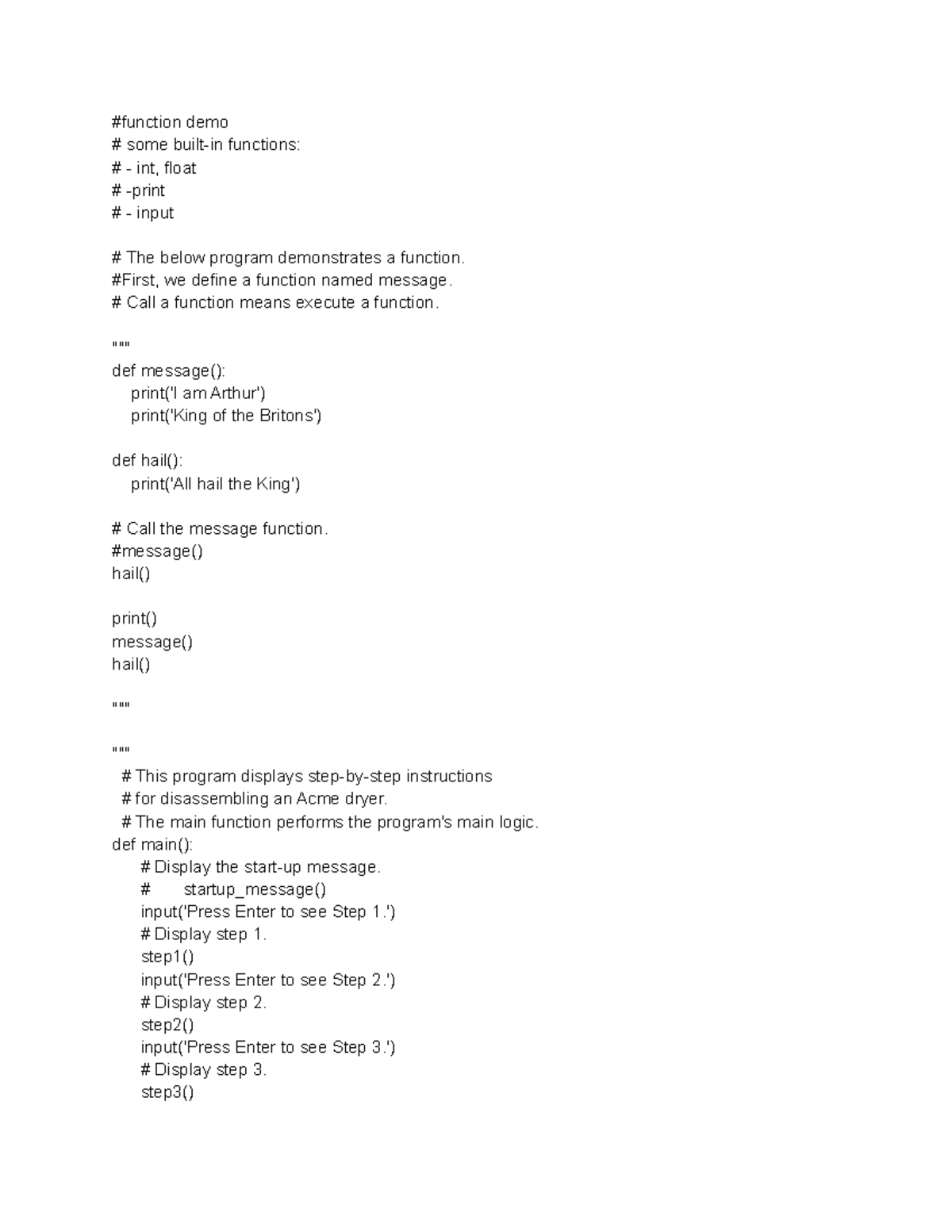 Week6 CMSY156 - Week 6 another aspect of the practice material - #function demo some built-in ...