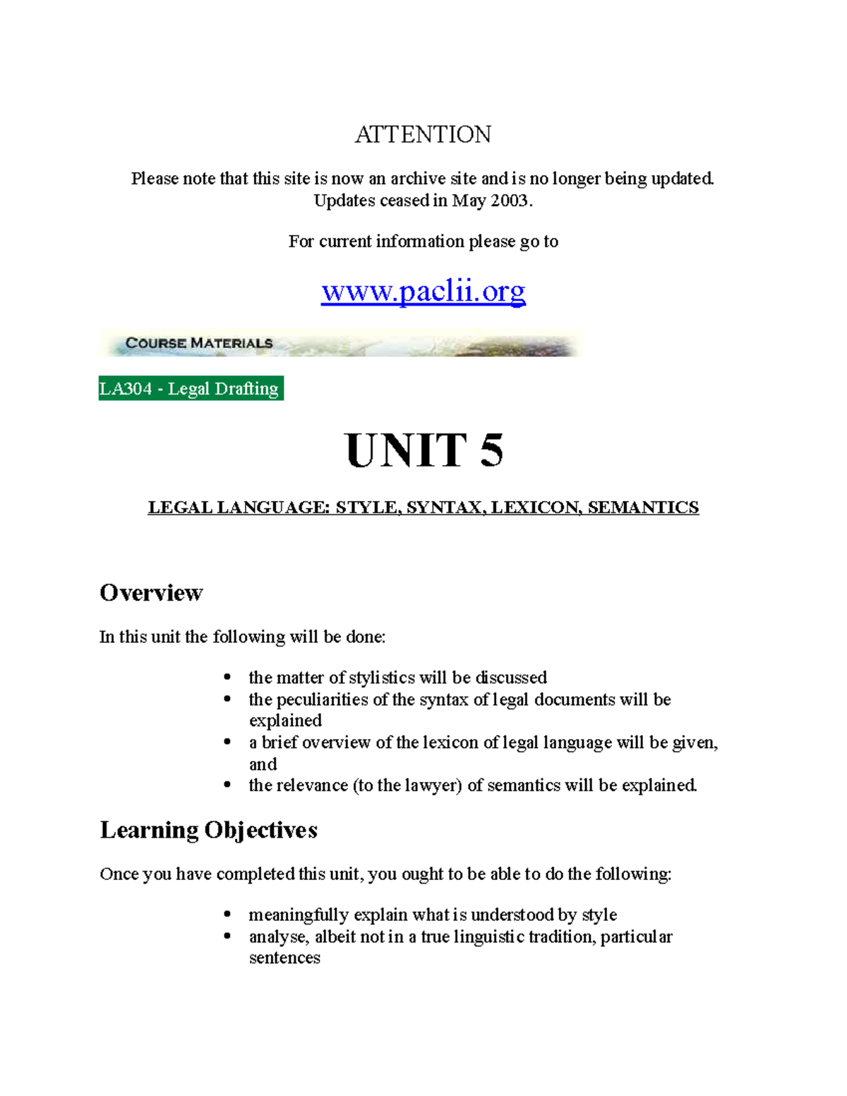 Unit 6 - law notes - ATTENTION Please note that this site is now an ...