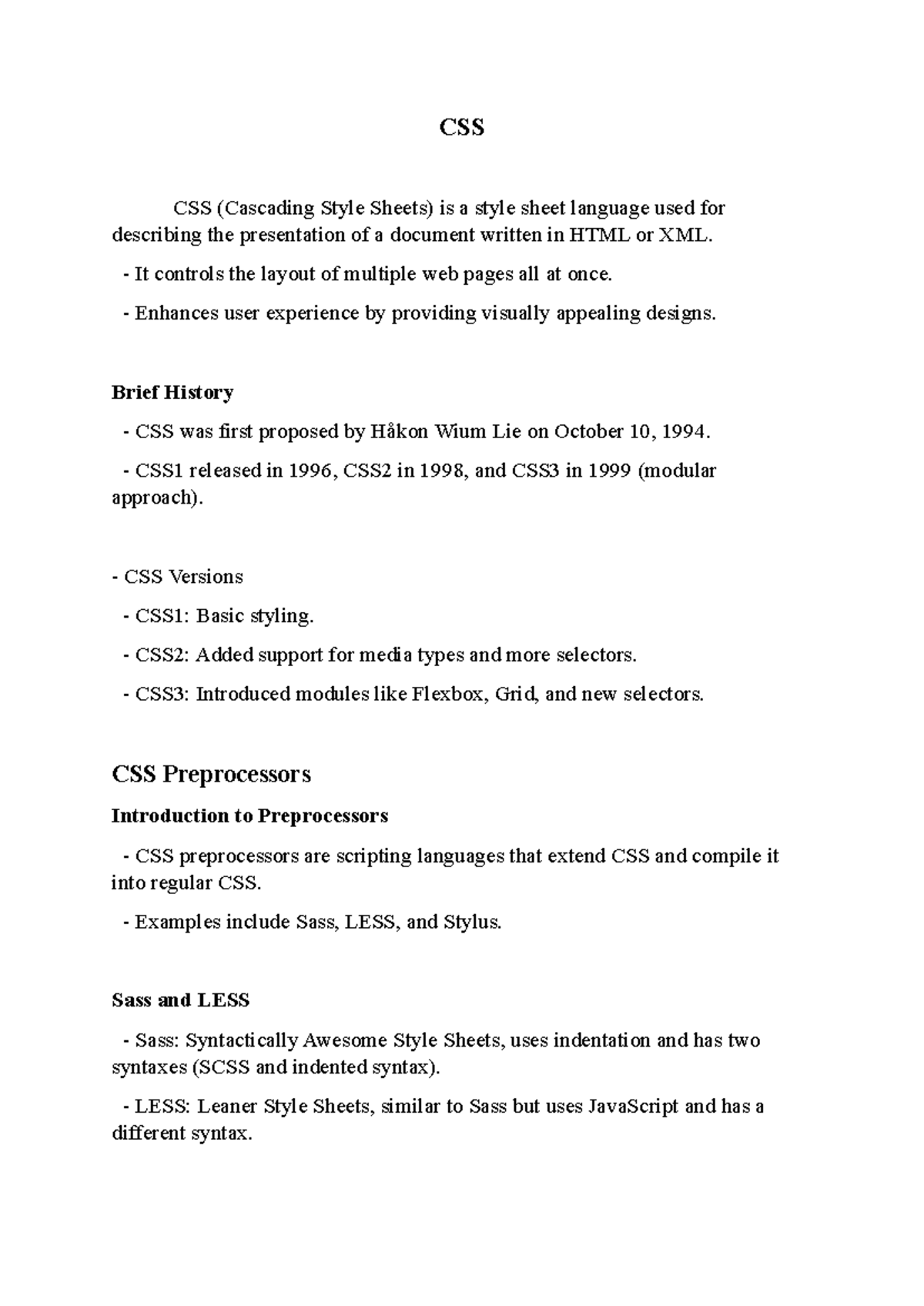 Advanced CSS - CSS CSS (Cascading Style Sheets) is a style sheet ...