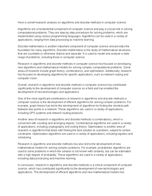 Here's an example of how discrete mathematics is used in computer ...