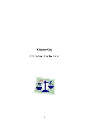 chapter 1 part 1 Definition and Characteristics of Law - Chapter One ...