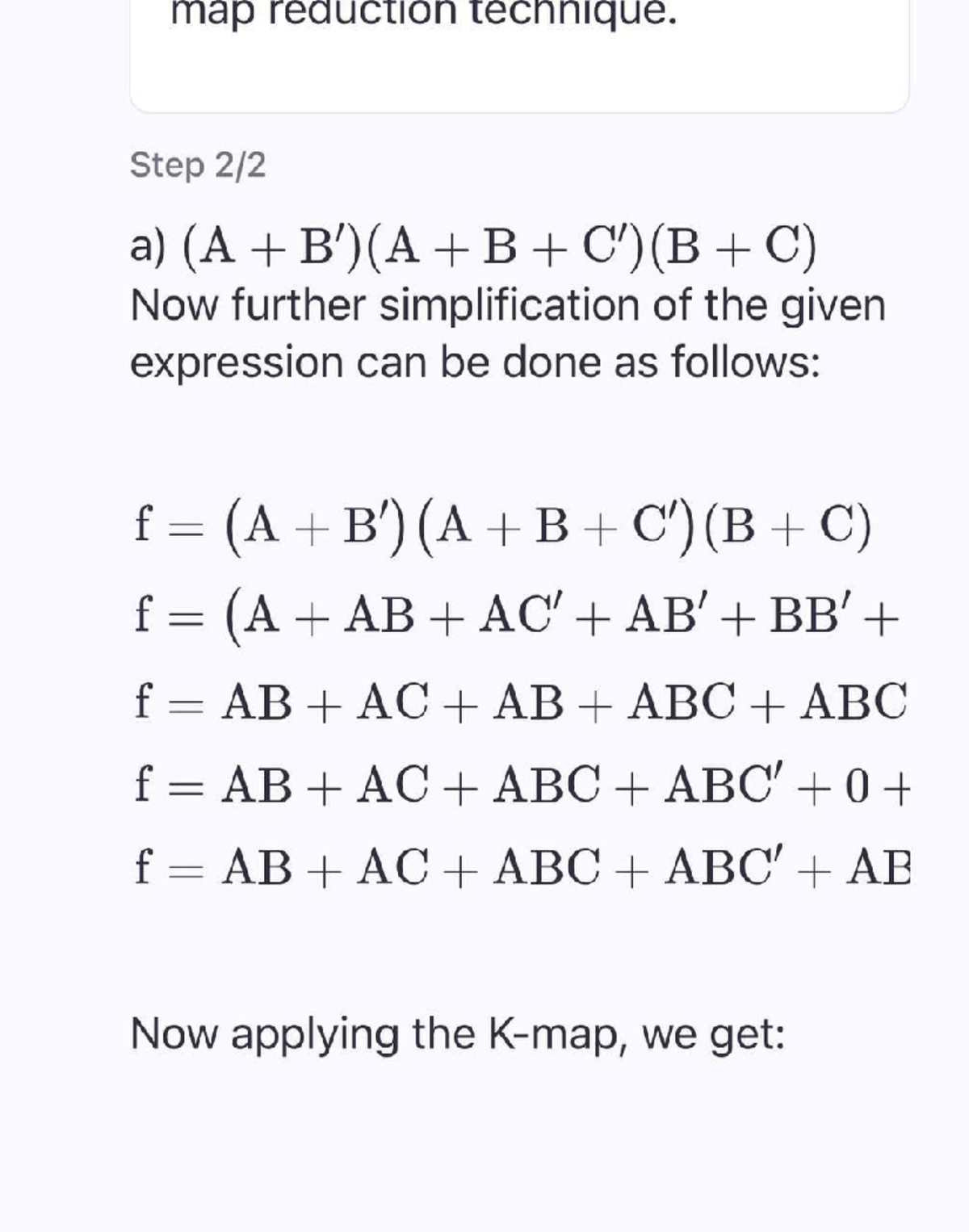 Msg-4213631990-38550 - Cost accounting - map reduction technique. Step ...