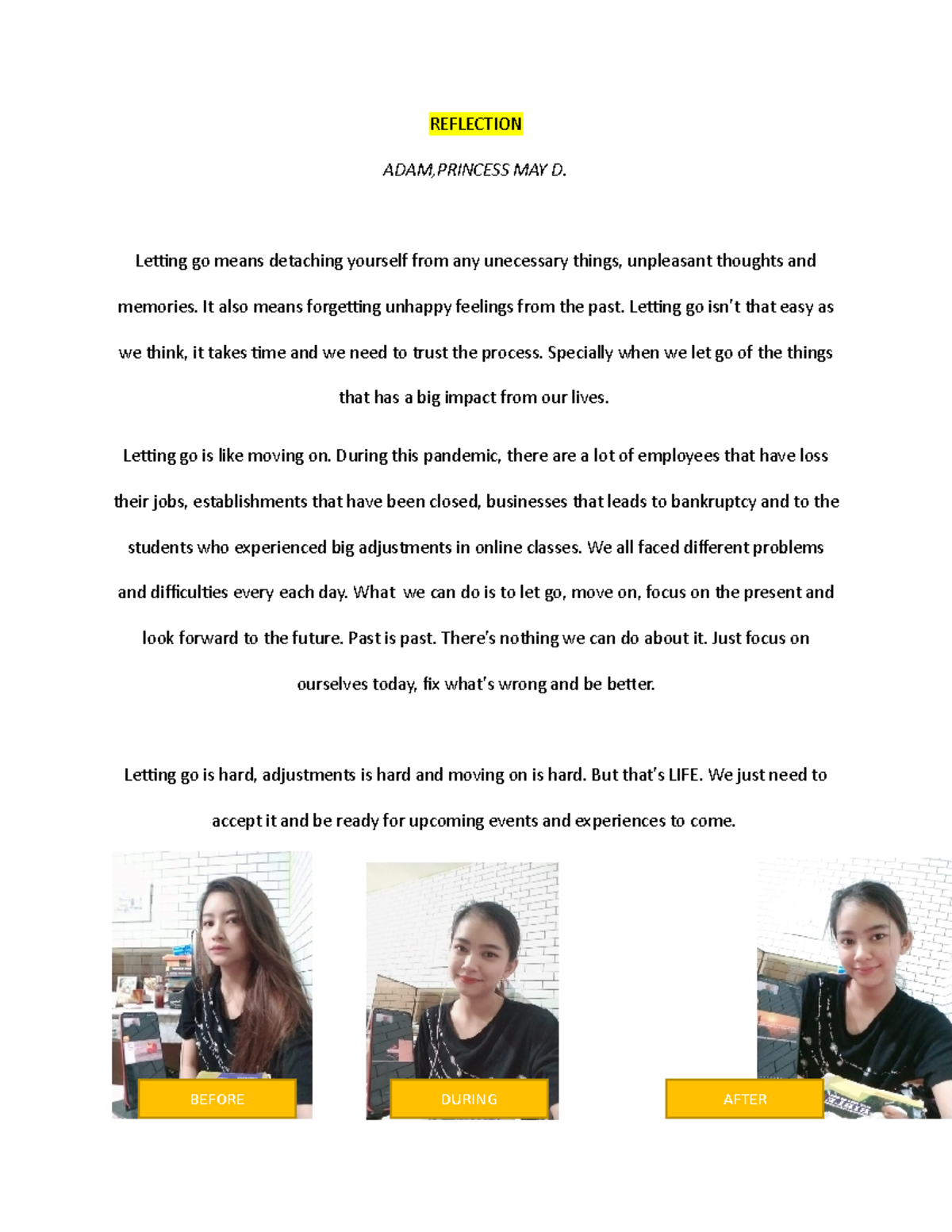 ADAM Reflection Reco - Lecture notes 5 - Music basic - Studocu