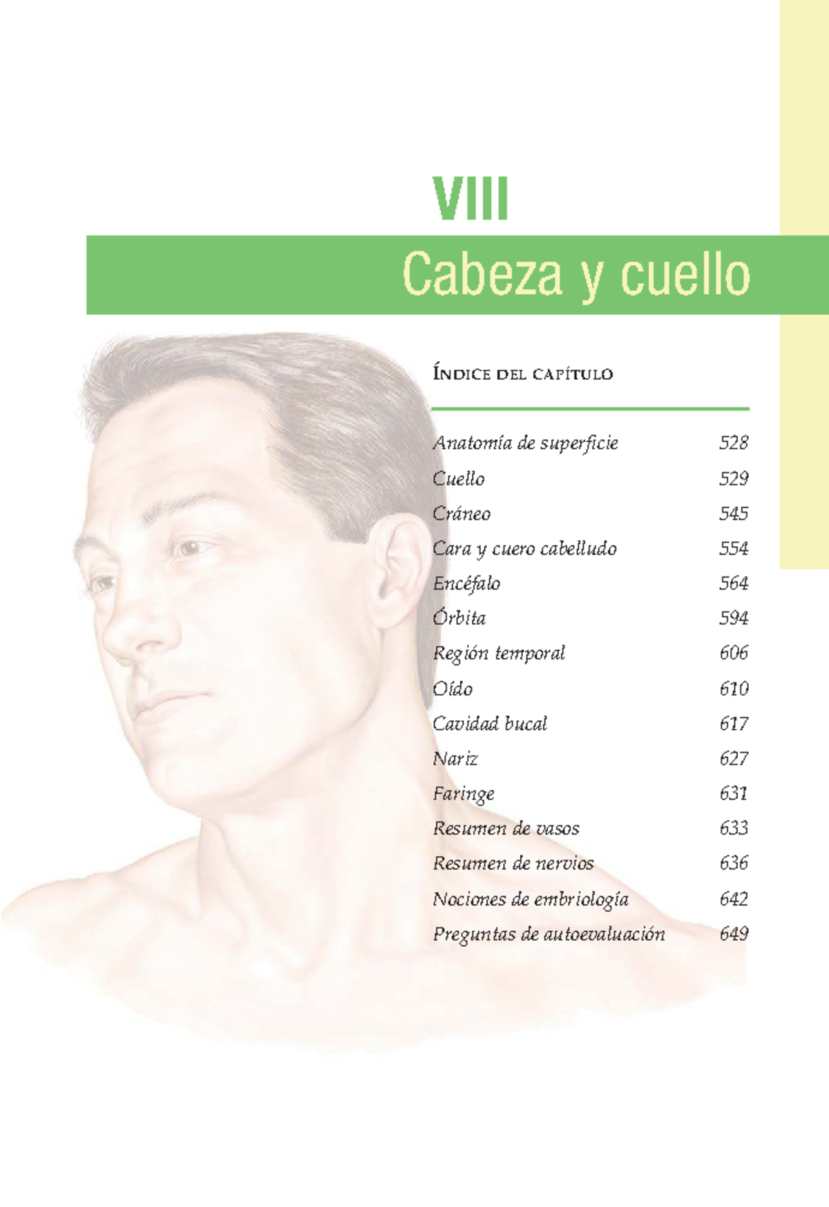 Anatomia cabeza y cuello. Netter - Cabeza y cuello VIII Anatomía de superficie ÍNDICE DEL ...
