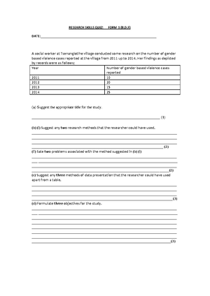 Maitlamo social form 1 - Test paper pilot review - MAITLAMO JUNIOR ...