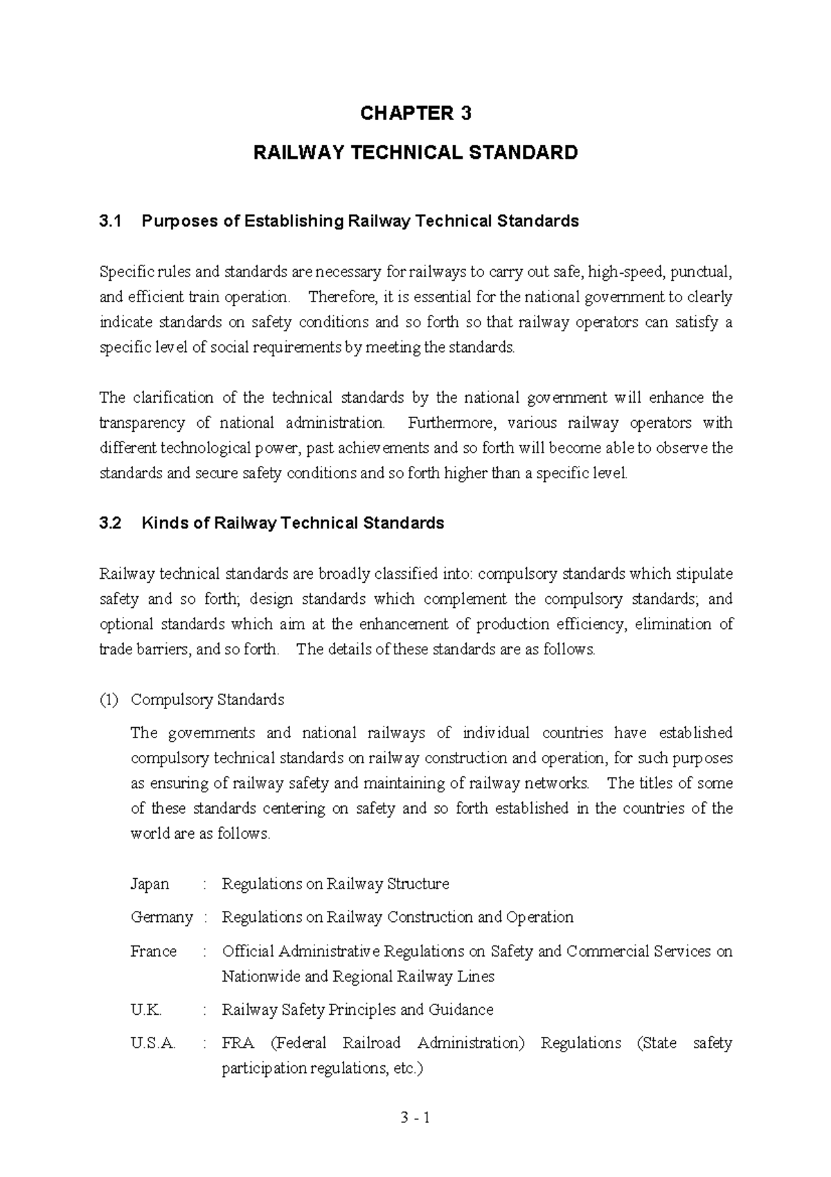 Railway Technical Standard - CHAPTER 3 RAILWAY TECHNICAL STANDARD 3 ...