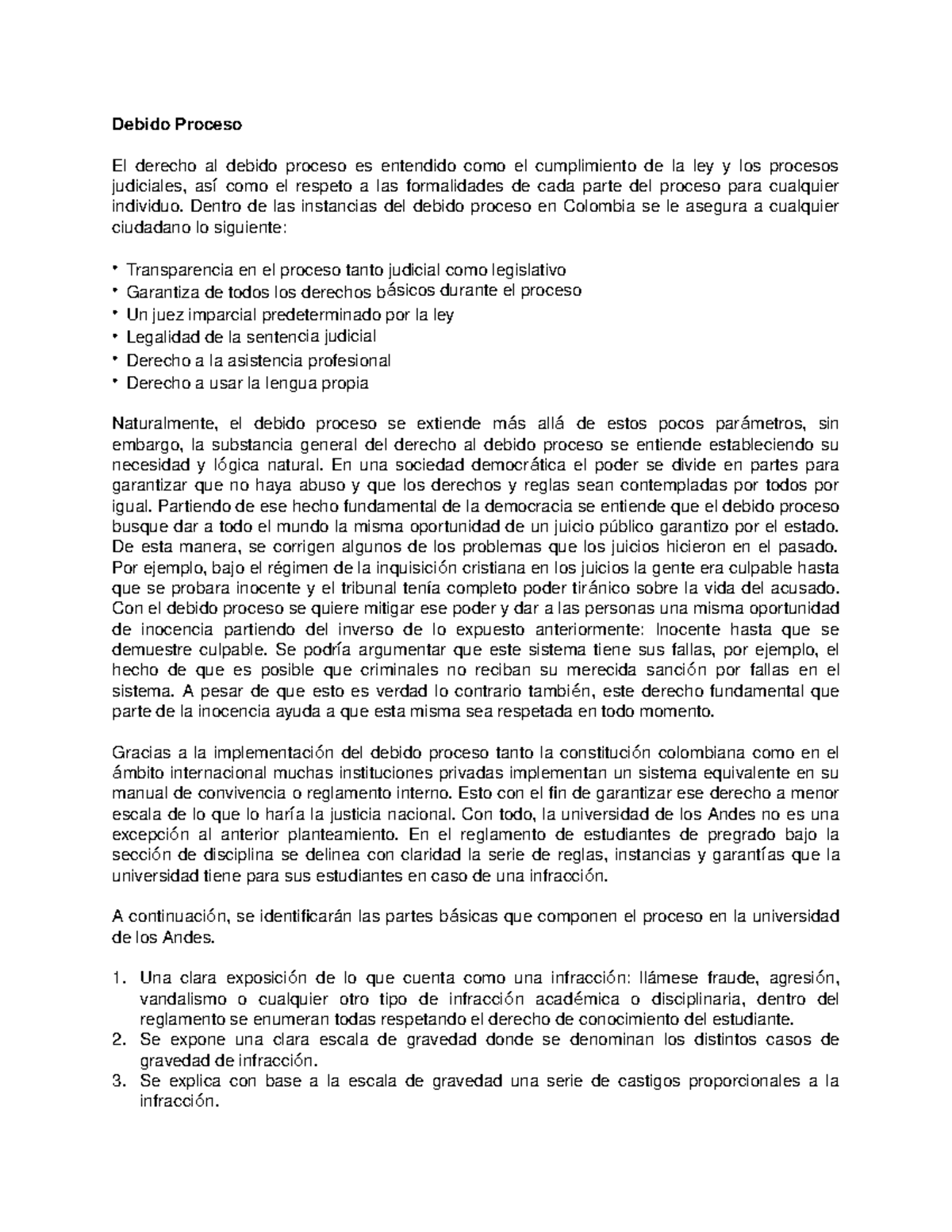 Debido Proceso - Apuntes 1-5 - Debido Proceso El derecho al debido ...