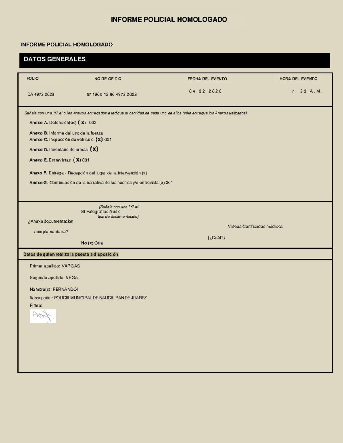 Informe Policial Homologado - INFORME POLICIAL HOMOLOGADO DA 4973 2023 ...