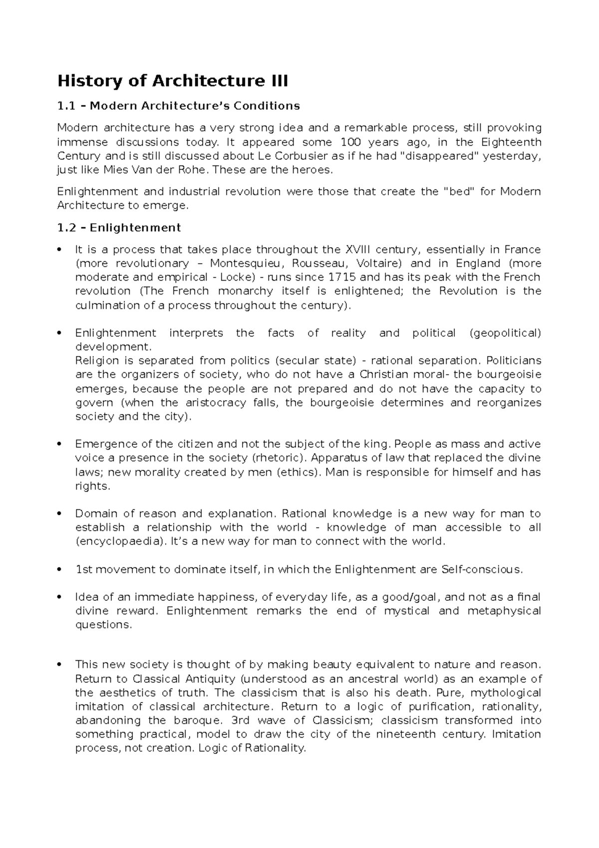 History of Architecture III-notes - History of Architecture III 1 ...