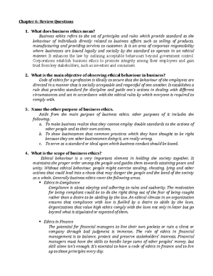 Chapter 4 (Review Questions) - Chapter 4: Review Questions 1. Assume ...
