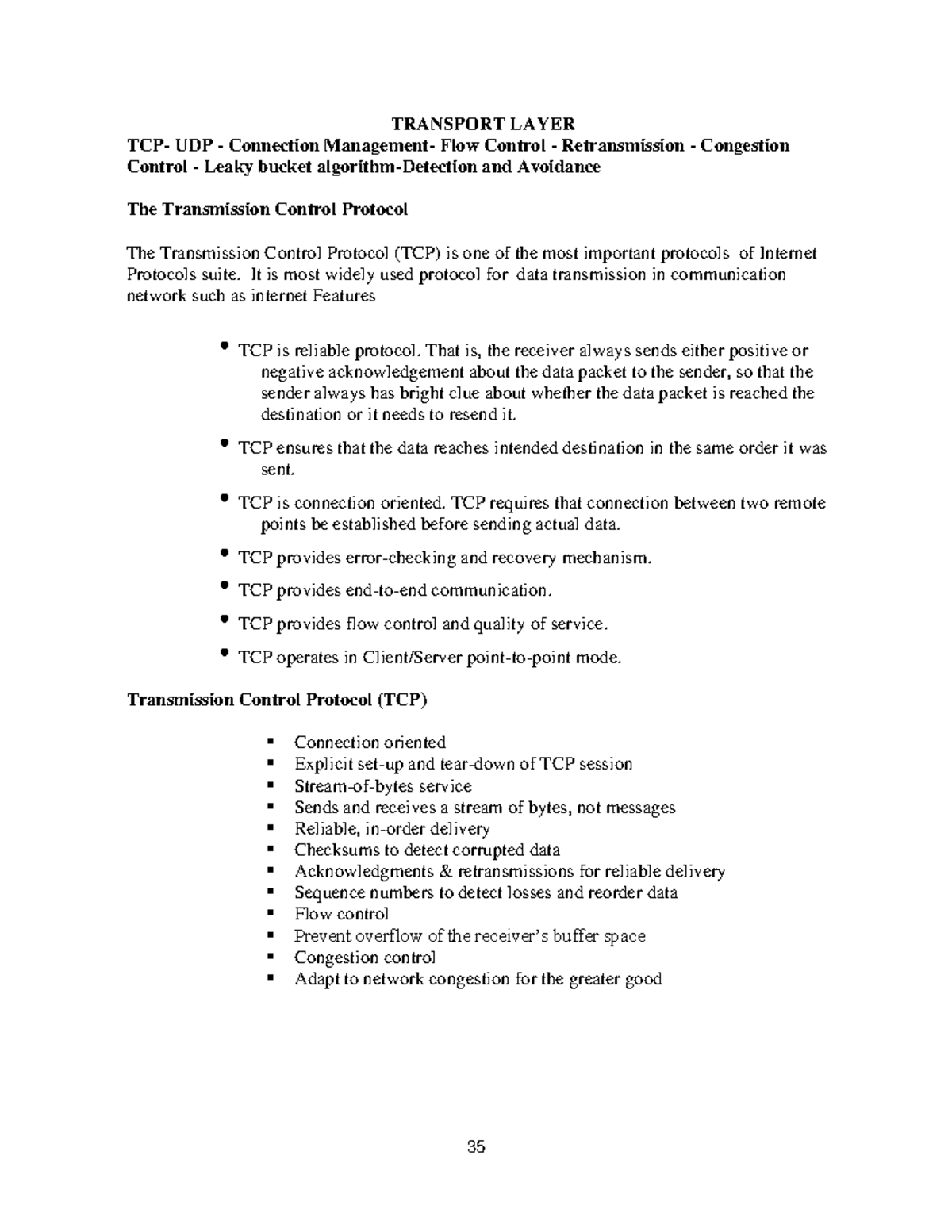 Datanetworksandcomputernetworks-117-129 - TRANSPORT LAYER TCP- UDP ...
