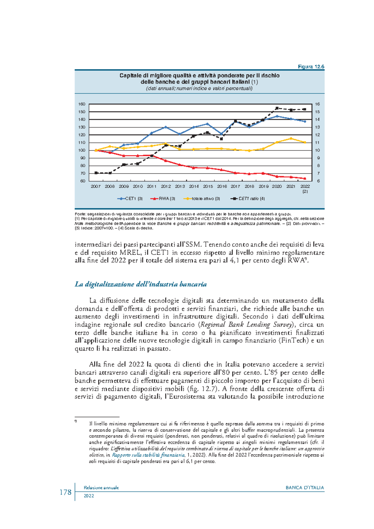 Digitalizzazione - Relazione annuale BANCA D’ITALIA 1782022 ...