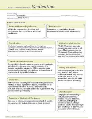 Adenosine - drug card - ACTIVE LEARNING TEMPLATES THERAPEUTIC PROCEDURE ...