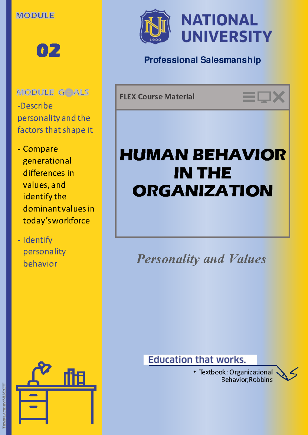 04 FLEX HBO - hbo - MODULE G ALS MODULE FLEX Course Material HUMAN ...