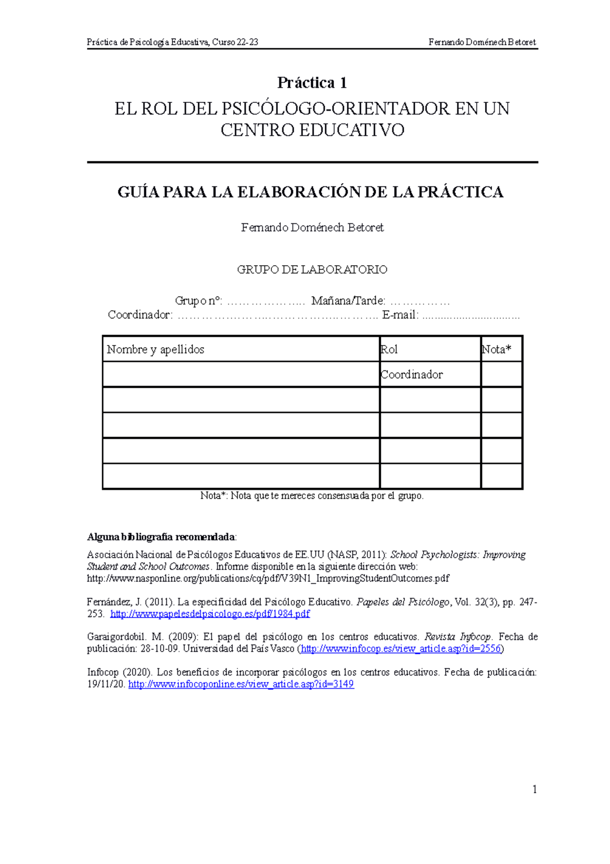 Pr1 ROL DEL Psicologo Estudio de Campo v5 para curso 22-23 con ...