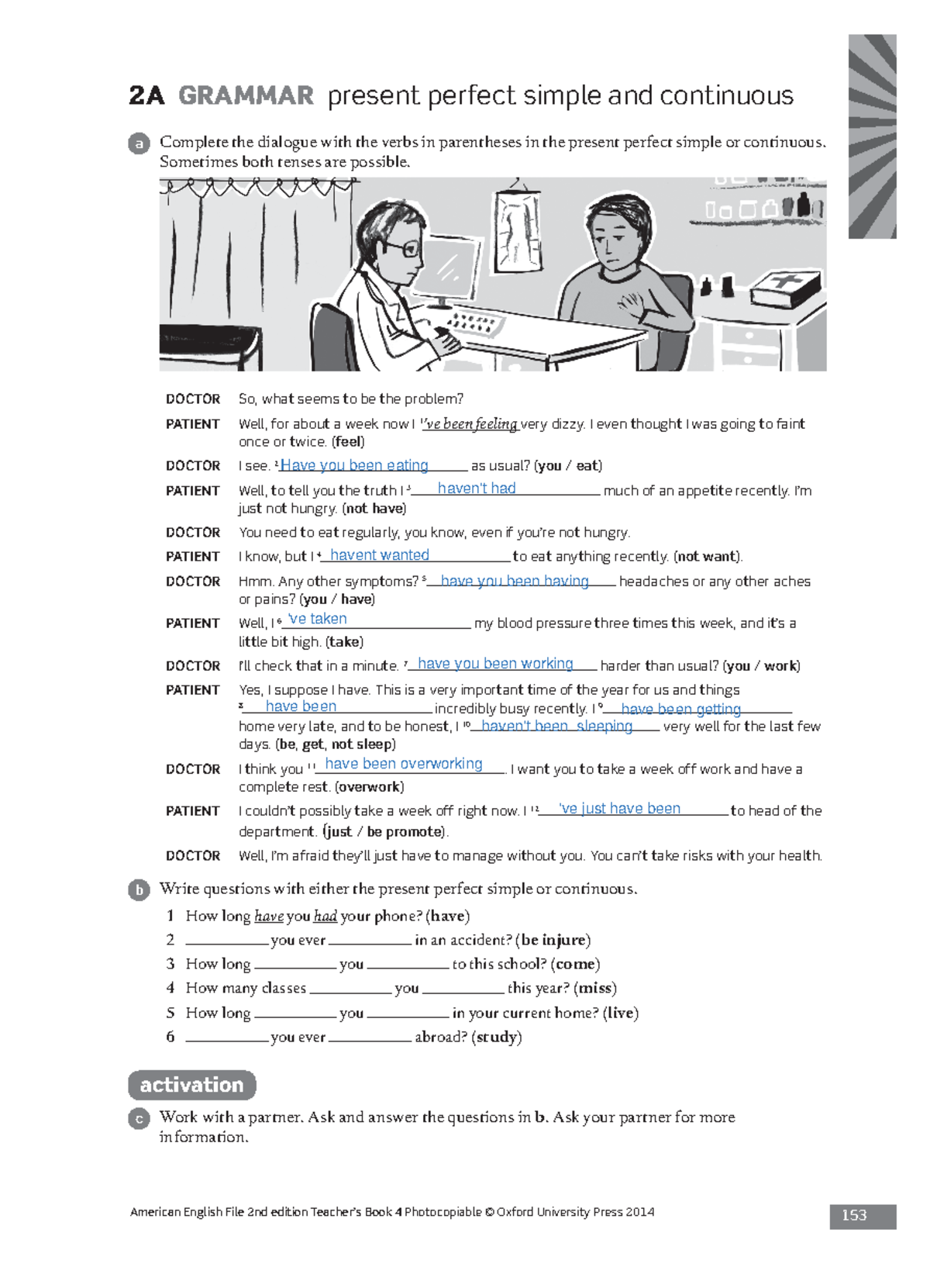 Present perfect simple and progressive - American English File 2nd ...