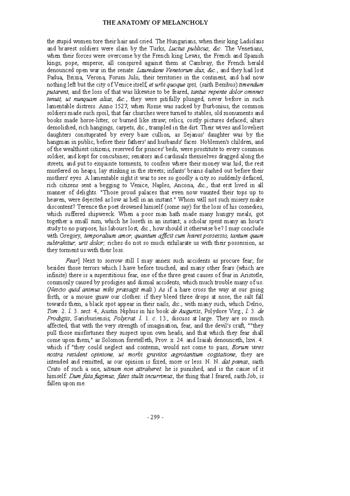 The anatomy of melancholy 23 - THE ANATOMY OF MELANCHOLY the stupid ...