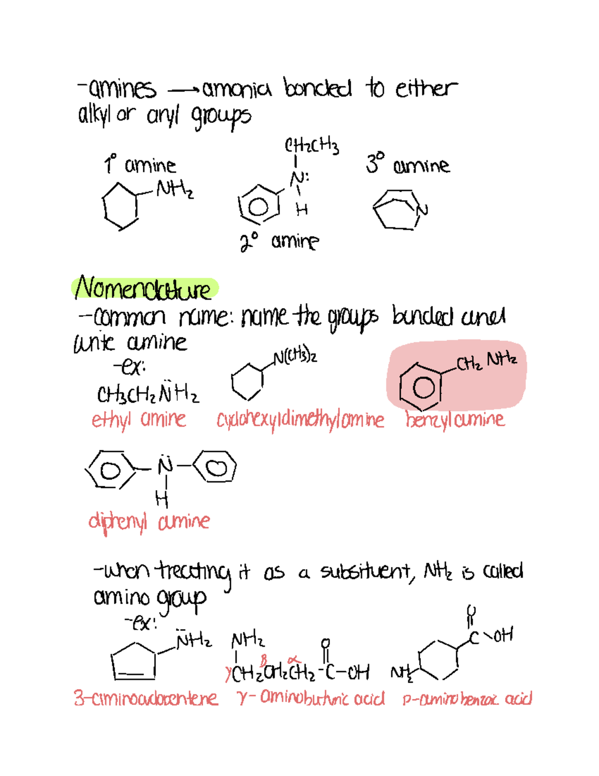Orgo ch 19 amines - Summary Organic Chemistry - amines amonia bonded to ...