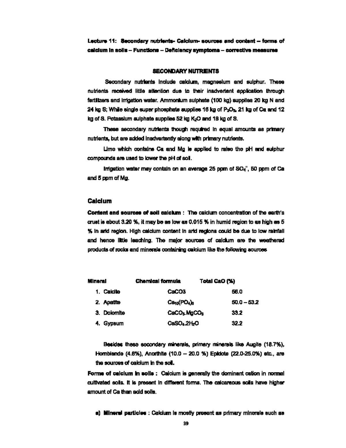 Soil science notes 11 - Studocu