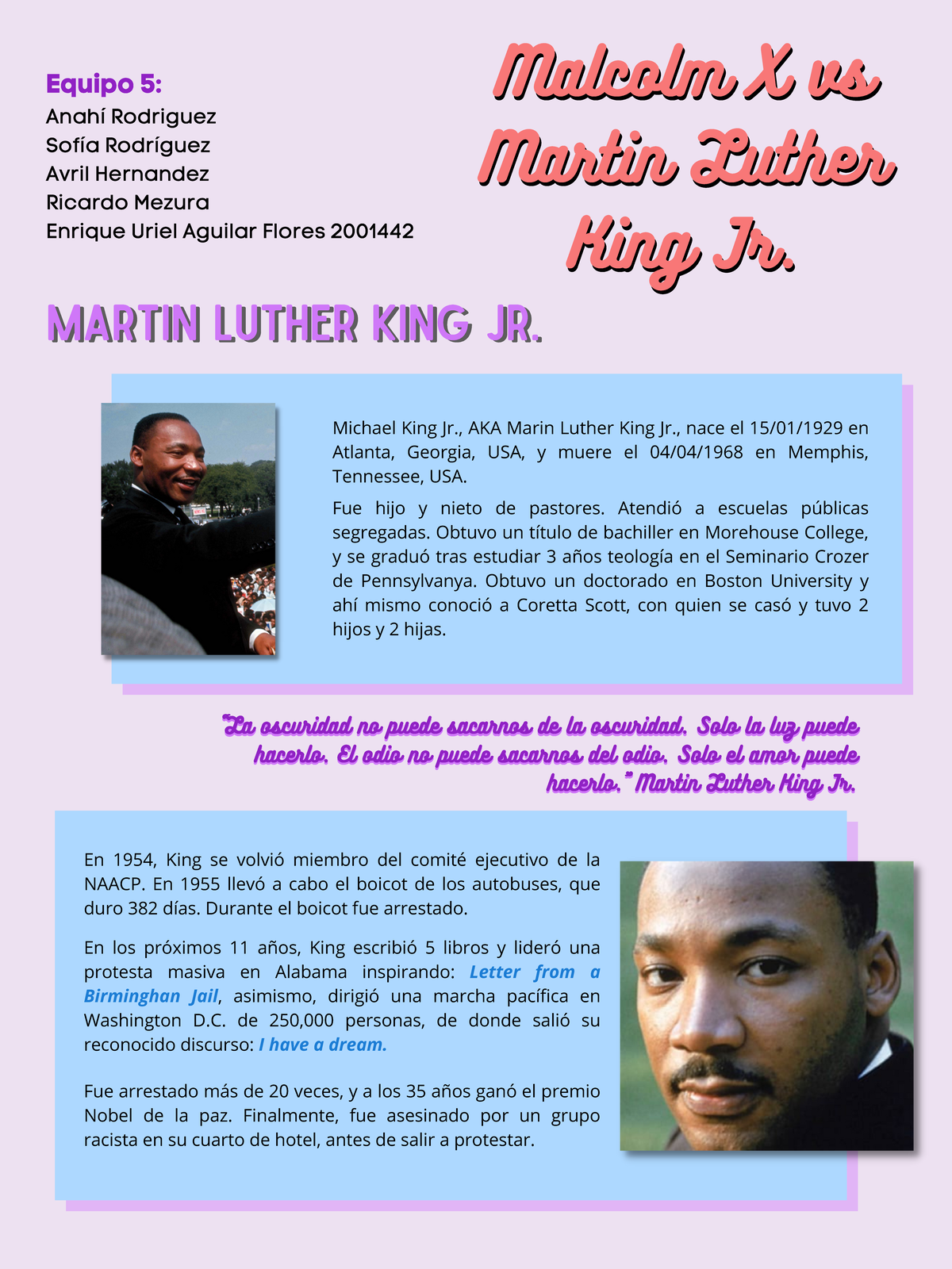 Malcolm X vs Martin Luther King Jr. - Malcolm X vs Martin Luther King ...