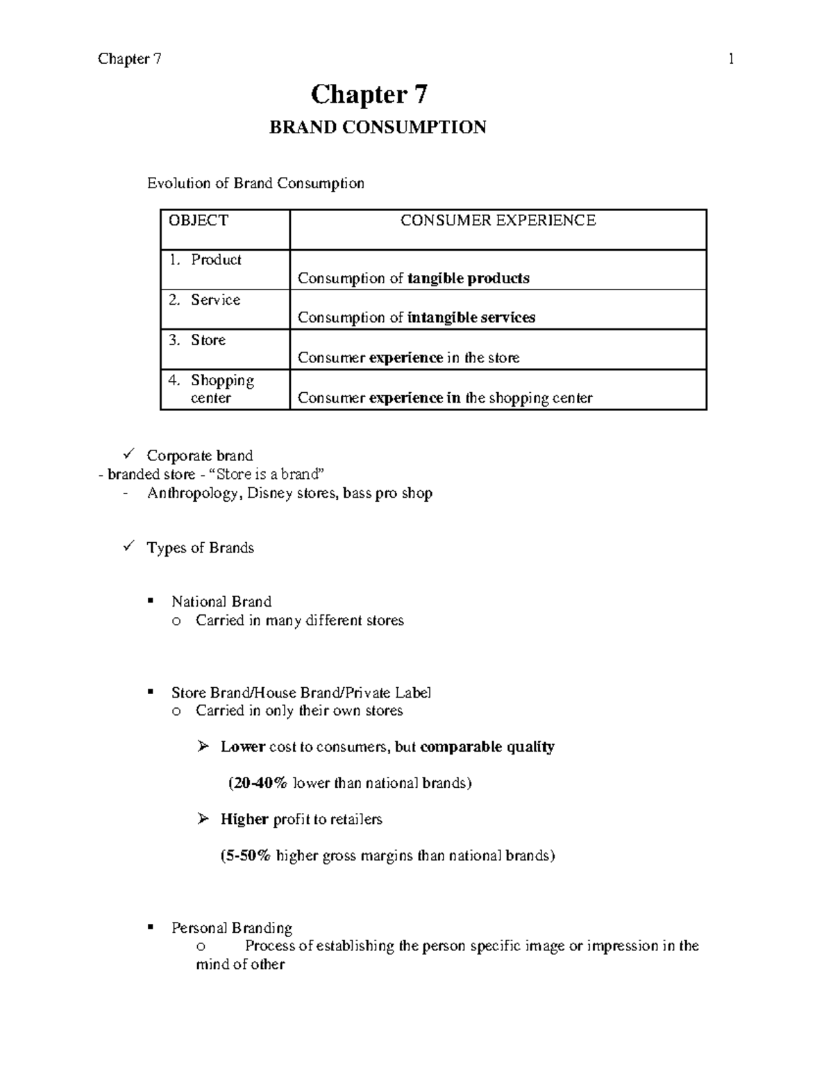RMM Chapter 7 - Chapter 7 1 BRAND CONSUMPTION Evolution of Brand ...