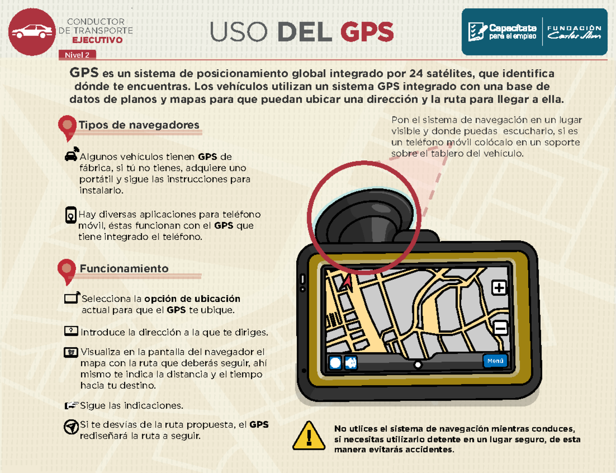 Uso de GPS - nnnnnnnnn - Nivel 2 USO DEL GPS Tipos de navegadores ...