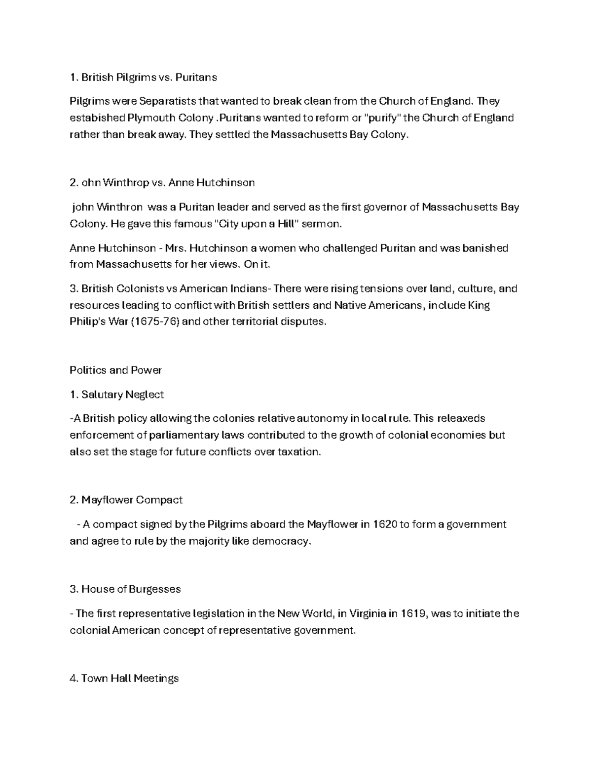 E learning-3 - E learning - British Pilgrims vs. Puritans Pilgrims were ...