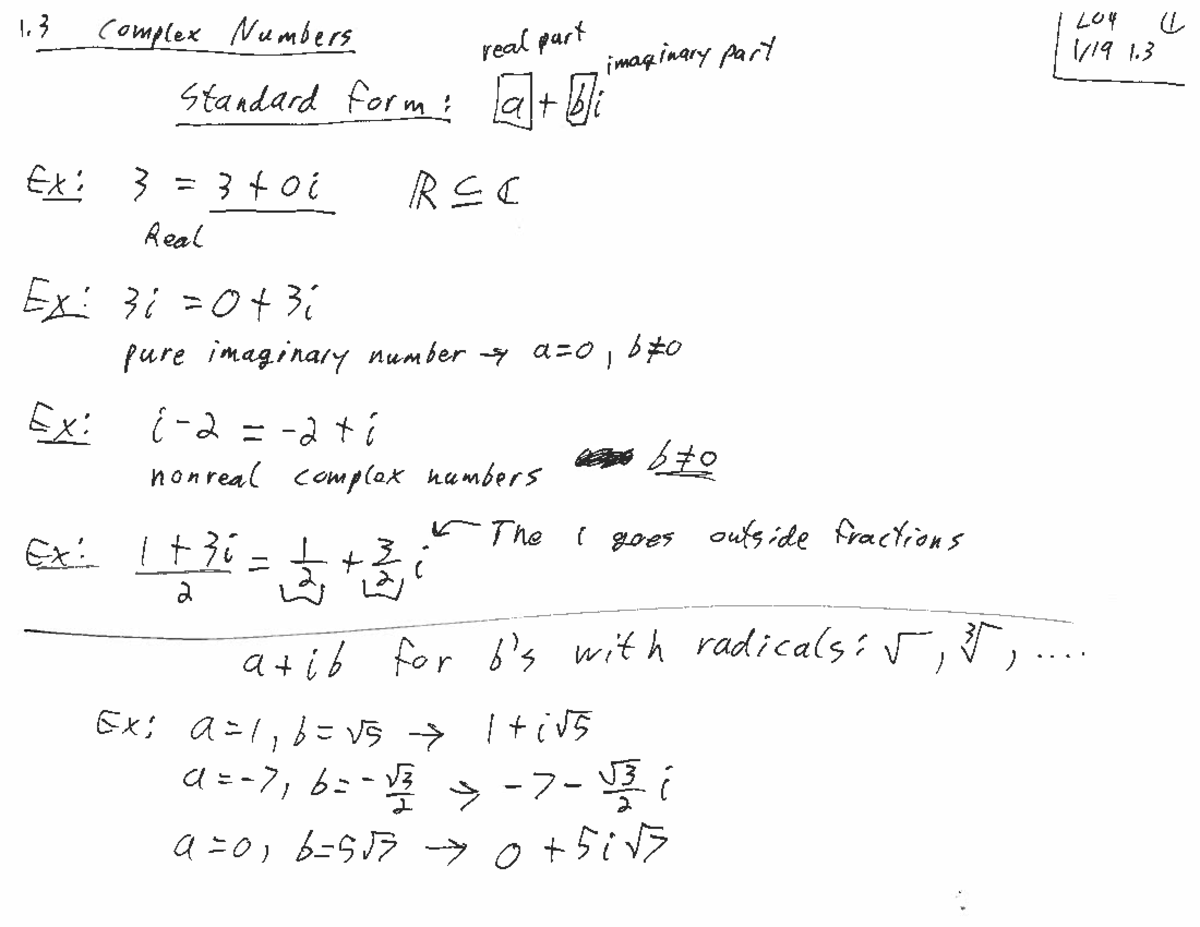 Mat 171 L04 1-19 1 - Lecture 3 - MAT 171 - Studocu