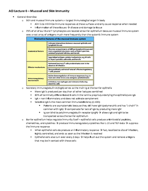 ACI 16 - Cancer Drugs I - Lecture notes 16 - ACI Lecture 16 – Cancer ...