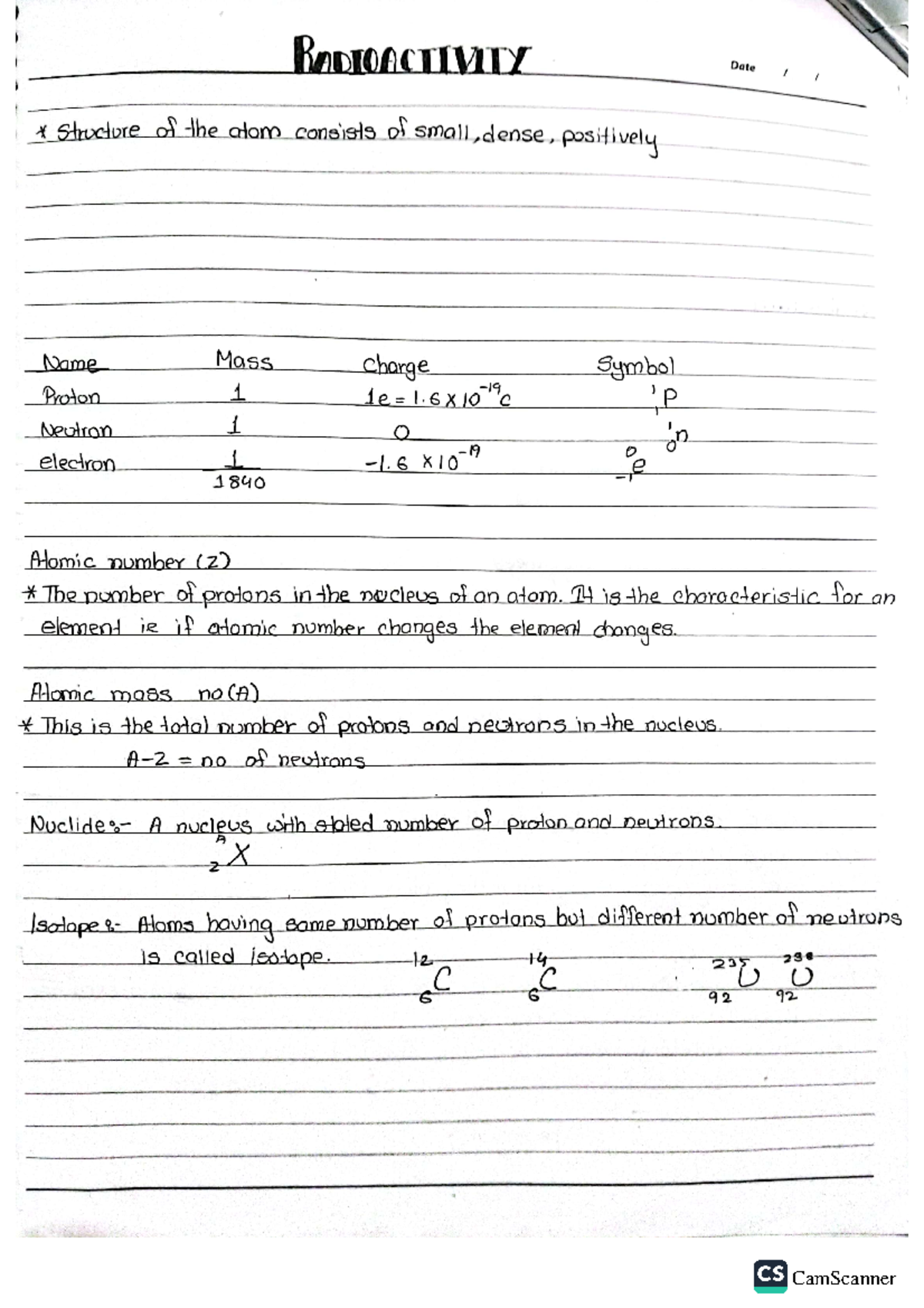 radioactivity (physics) - physics o level - Studocu
