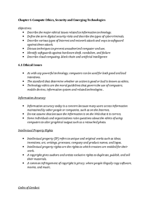 Chapter 1 Introduction to Computer - Chapter 1 Introduction to Computer Objectives Define the ...