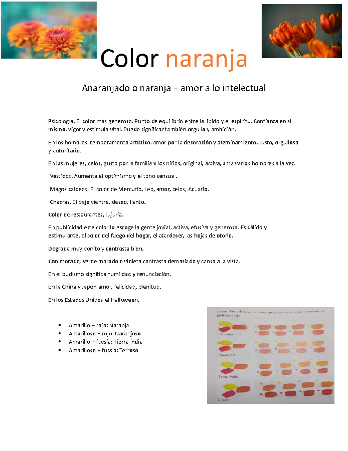 Simbologia del color - ayuda entender mejor los conceptos - Color ...