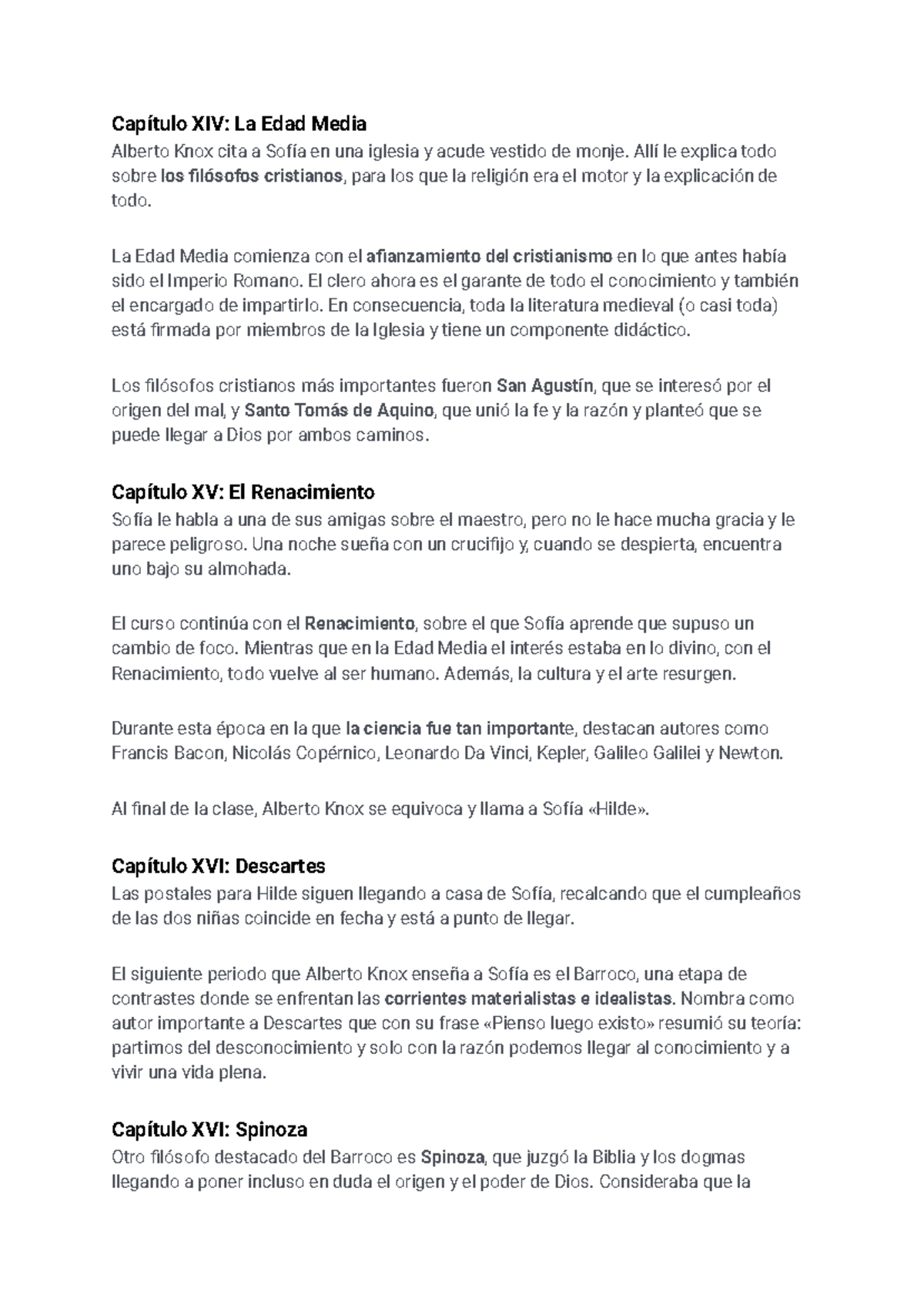 Mundo de sofia edad media-romanticismo - Capítulo XIV: La Edad Media ...