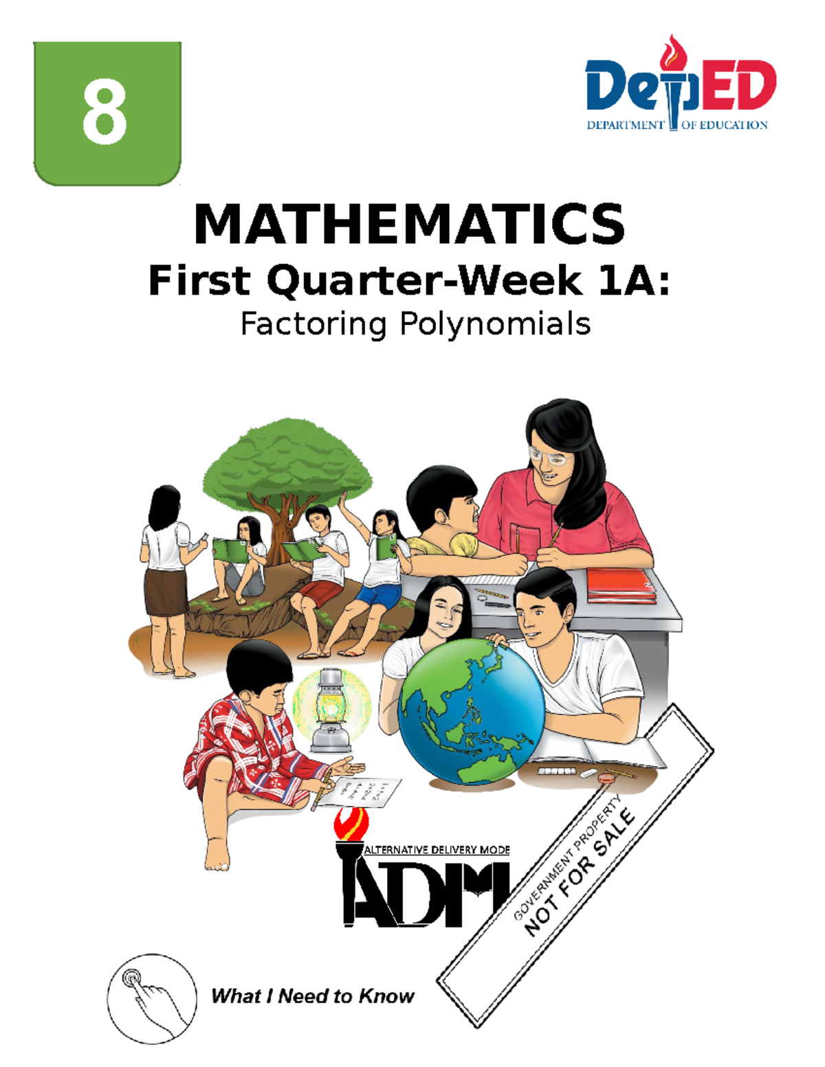 Clear MATH 8 Q1 WEEK 1A 1 - Math 8 module - 8 MATHEMATICS First Quarter ...