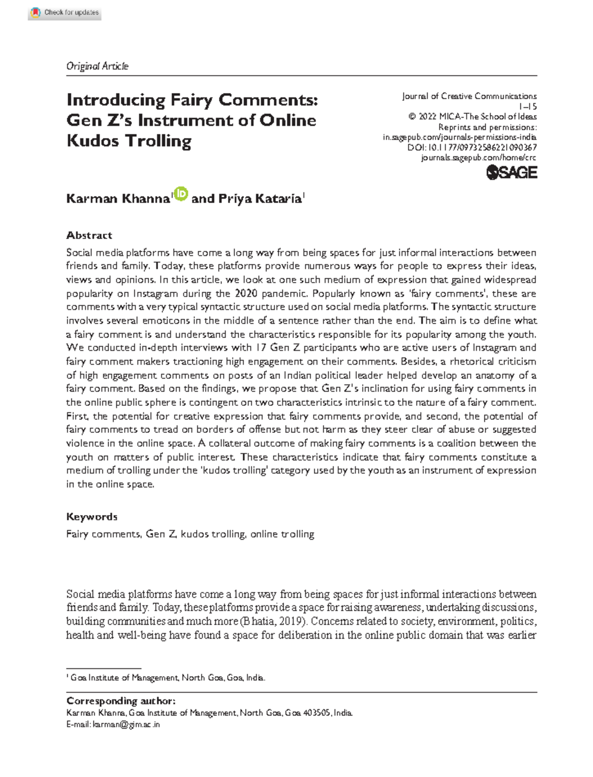 Fairy Comments - A case related - Original Article Introducing Fairy ...