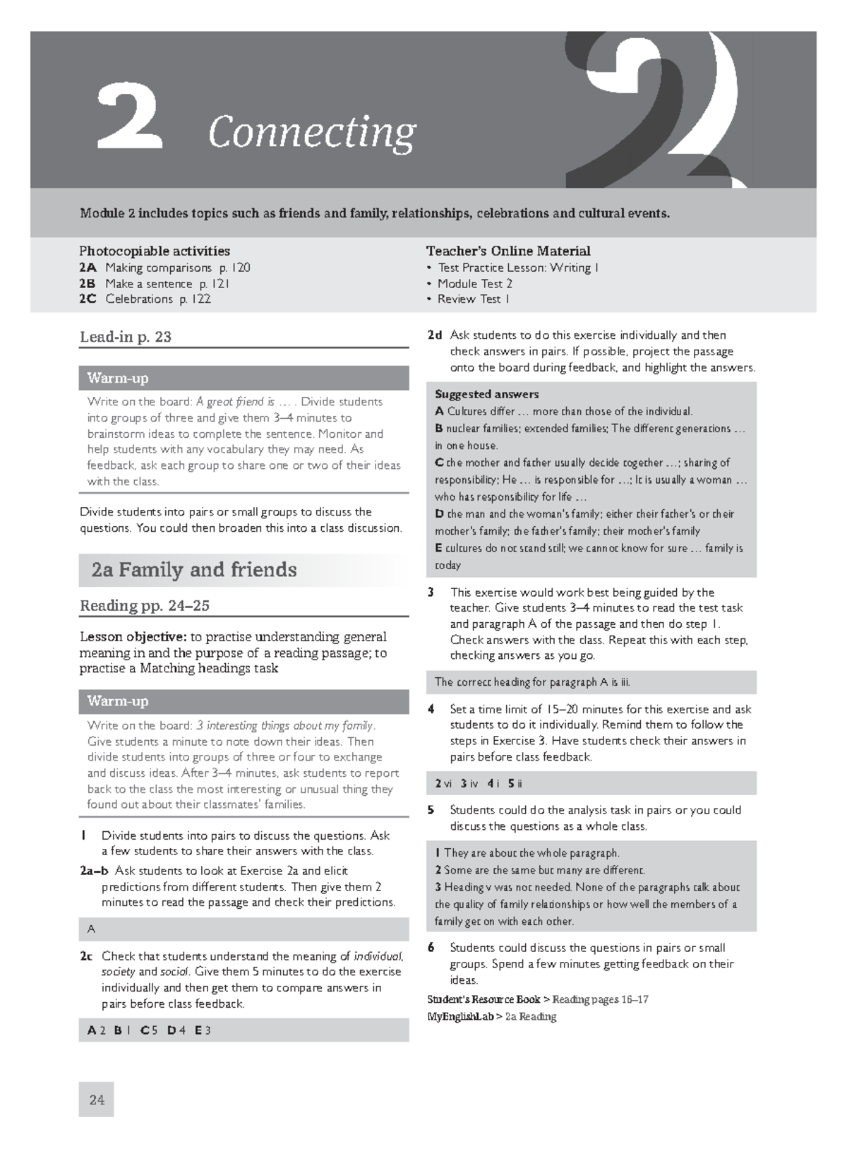 M02 EXP TB U02 - M02 EXP TB U02 Teacher's Note - 222 Module 2 includes ...