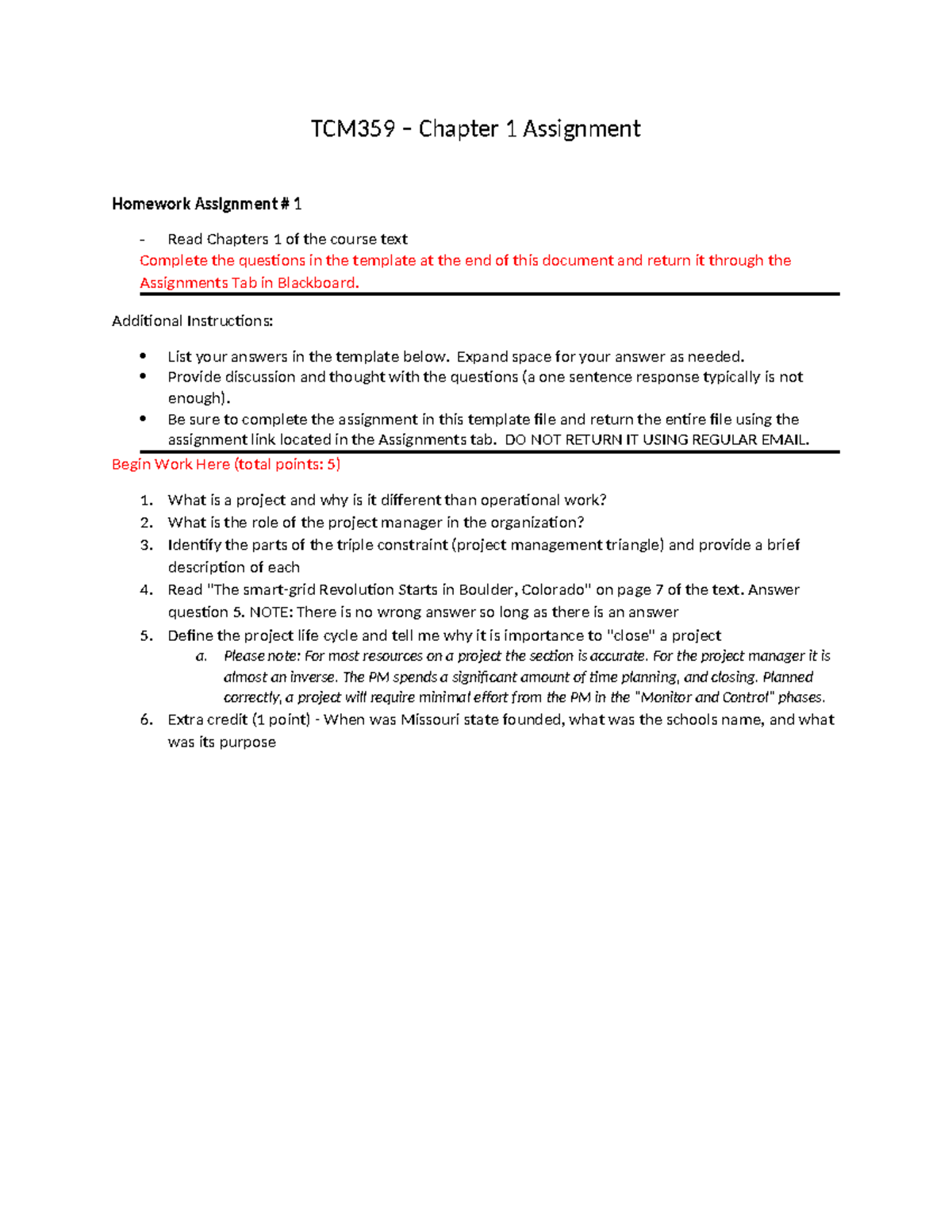 Chapter 1 Assignment - TCM359 – Chapter 1 Assignment Homework ...